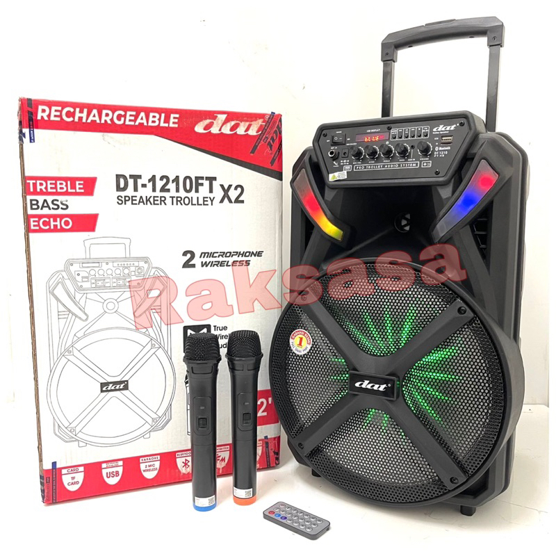Jual speaker bluetooth dat dt1210 x2 original 12 inch dt 1210 | Shopee ...