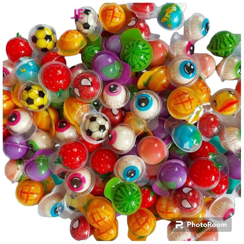 Jual Permen Mata bola gummy eye permen lunak rasa buah isi 5pcs ...