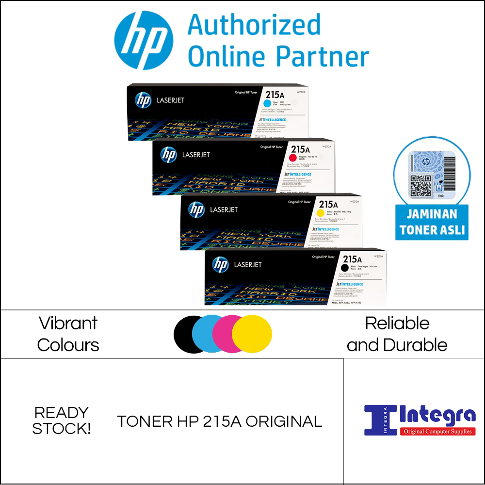 Jual Toner HP 1 Set 215A ( Bk, C, M, Y ) Original LaserJet Cartridge ...