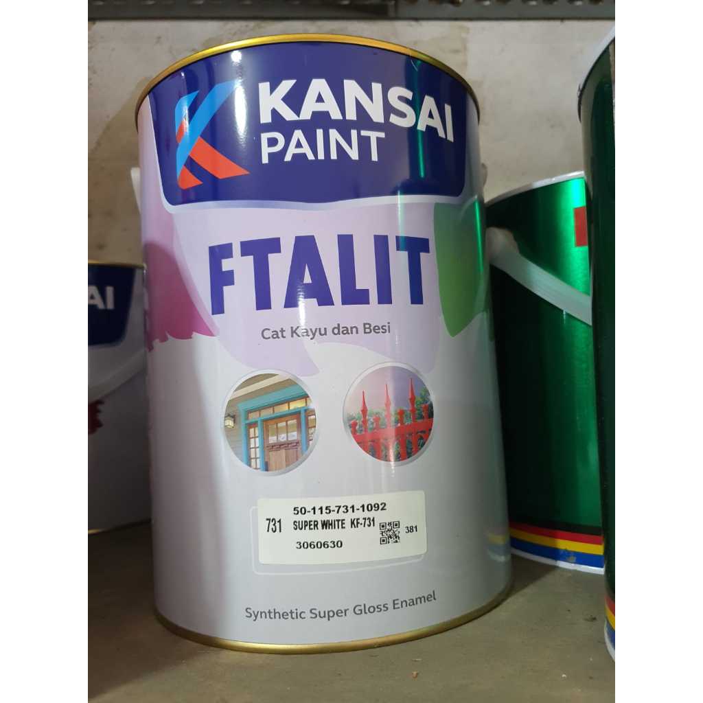 Jual FTALIT KANSAI 5 KG 5KG CAT KAYU BESI GLOSS MINYAK SYNTHETIC ...