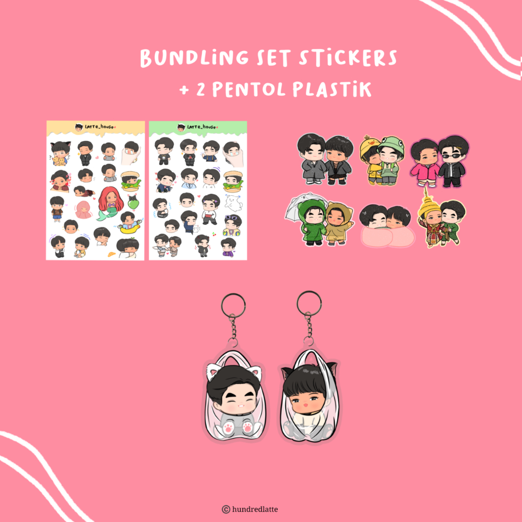 Jual Mileapo sticker pack + keychain bundling set | Shopee Indonesia