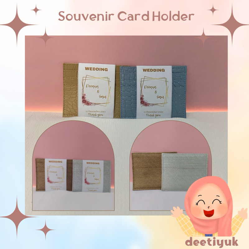 Jual Card Holder Souvenir 3 Slot Kartu | Souvenir Pernikahan | Wedding ...