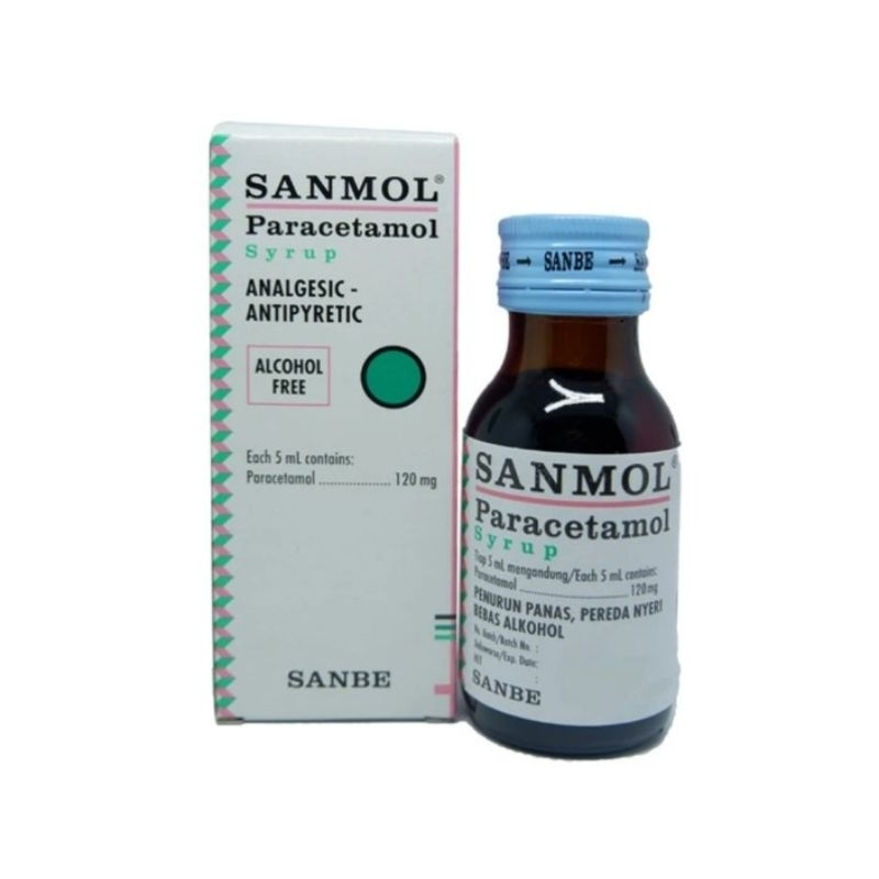 Jual Sanmol Paracetamol Sirup 60ml - Penurun Panas Demam dan Anti nyeri | Shopee Indonesia