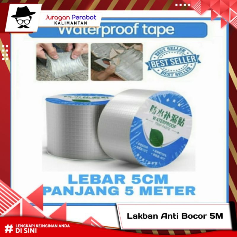 Jual Lakban Anti Bocor 5Cm / Lakban Anti Bocor 3Cm / Lakban Tahan Panas Aluminium foil / Lakban ...