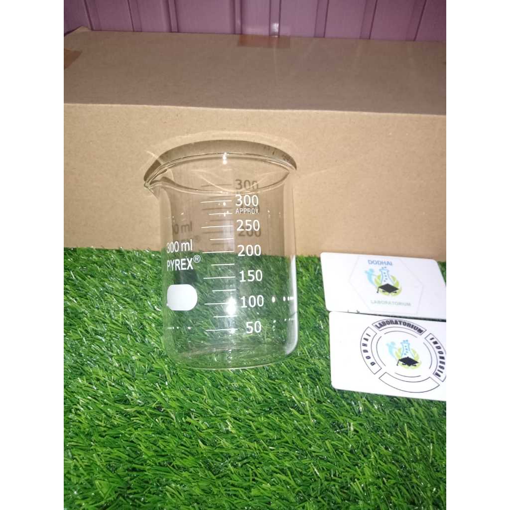 Jual Beaker glass, gelas kimia pyrex, 300ml | Shopee Indonesia