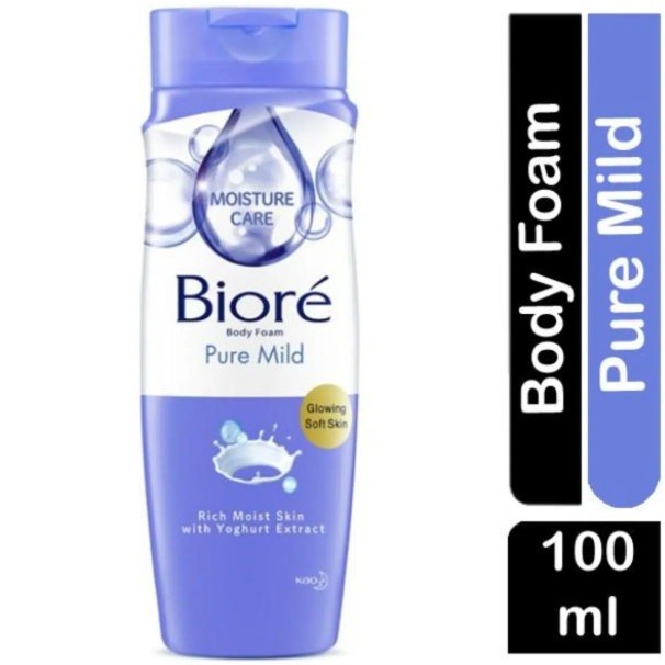 Jual Biore Body Foam Moisture Care 100ml botol | Shopee Indonesia