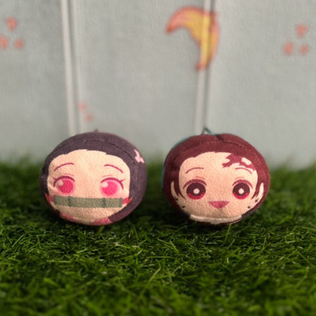 Jual Mochi Keychain Plush Anime Demon Slayer Tanjiro dan Nezuko ...