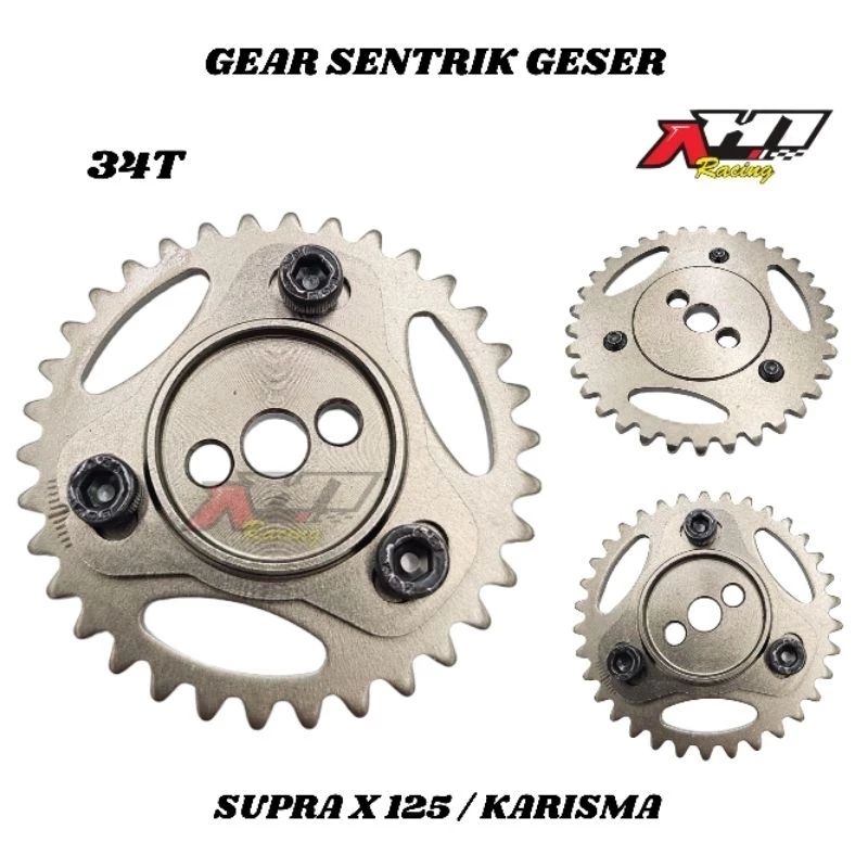 Jual GIGI SENTRIK GESER SUPRA 125 KARISMA 34T AH1 RACING ADJUSTABLE ...