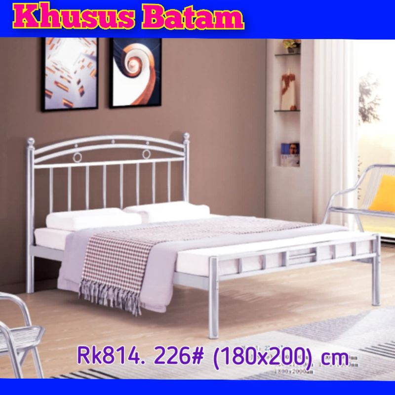 Jual Rangka ranjang stainless Rk814-226#(uk.180x200cm)rangka tempat ...