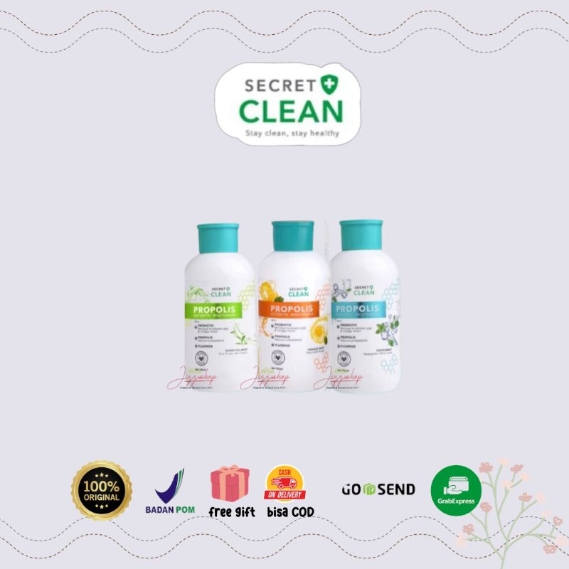 Jual Secret Clean Propolis Antiseptic Mouthwash | Mouth Wash ...