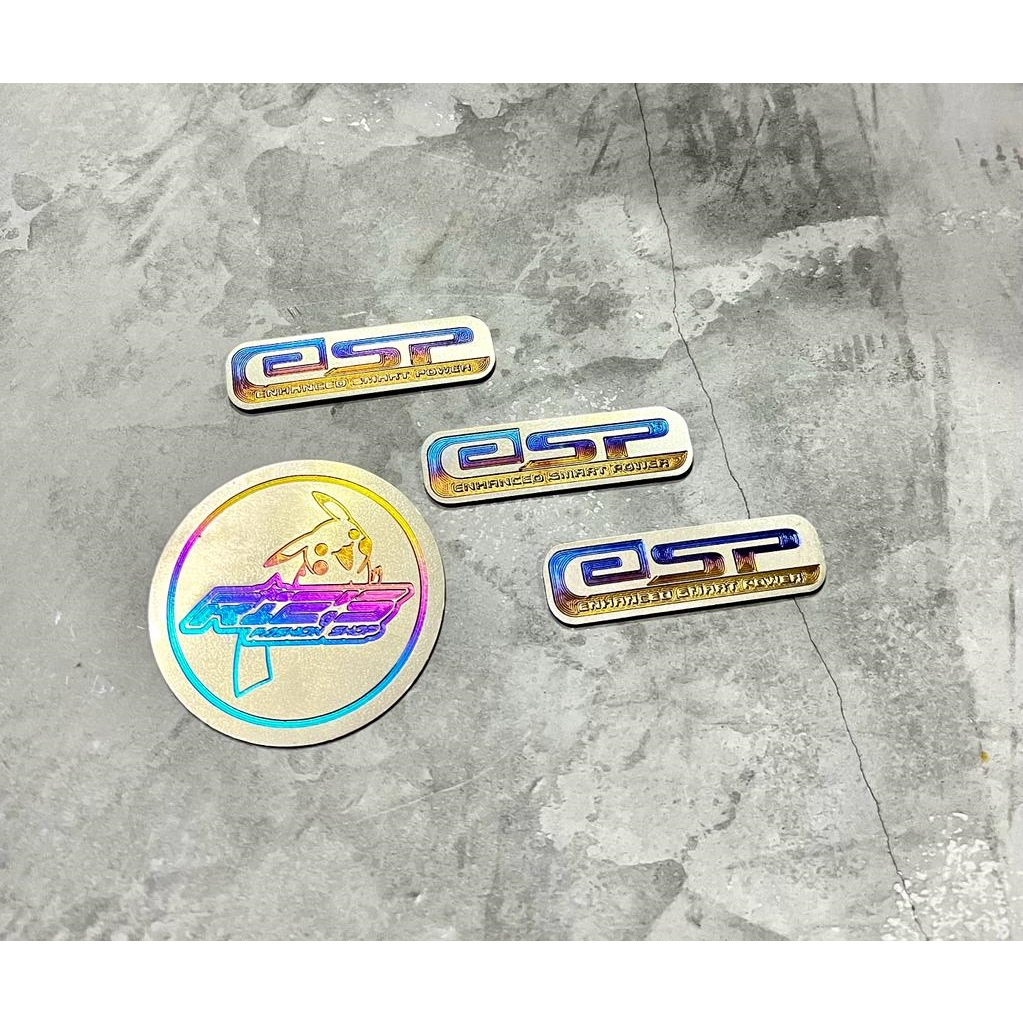 Jual Logo emblem ESP titanium vietnam original | Shopee Indonesia