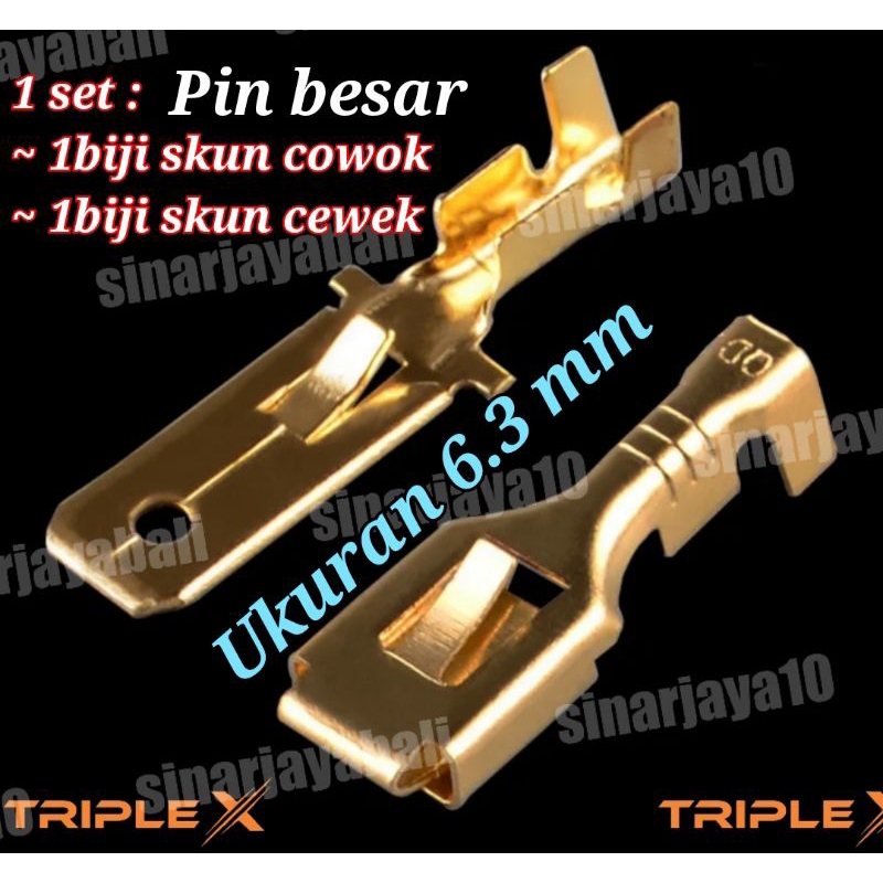 Jual skun pin besar sekun terminal konektor kabel soket pin besar ...