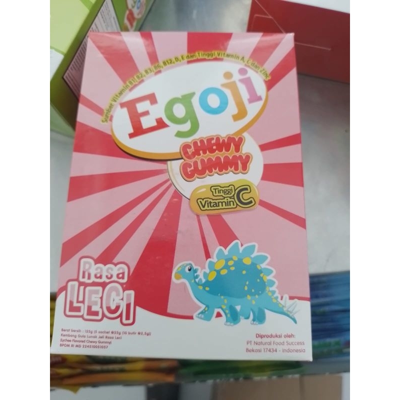 Jual EGOJI CHEWY CUMMY / Vitamin C / 1 Box 5 saset @25g (10 butir ...