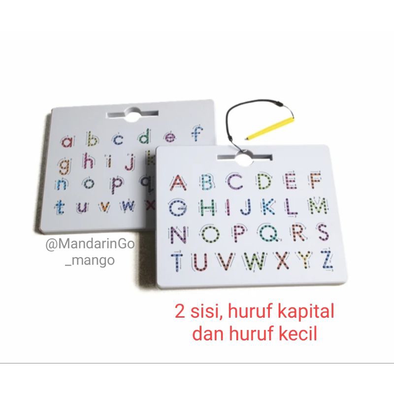 Jual Tracing huruf ABCD (2sisi) letter pad/magnetic pad letters ...