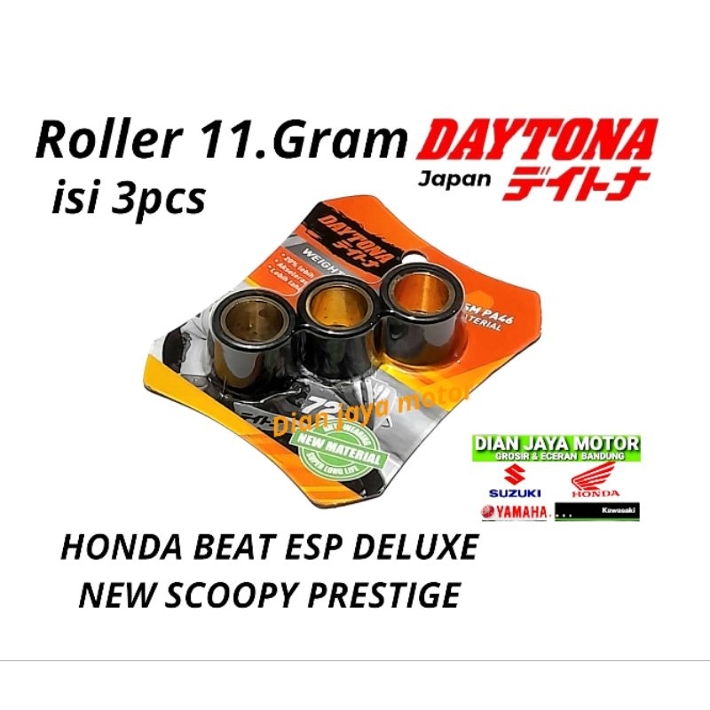 Jual Roller Roler Daytona 11 gram Honda New Beat Deluxe Scoopy Prestige ...