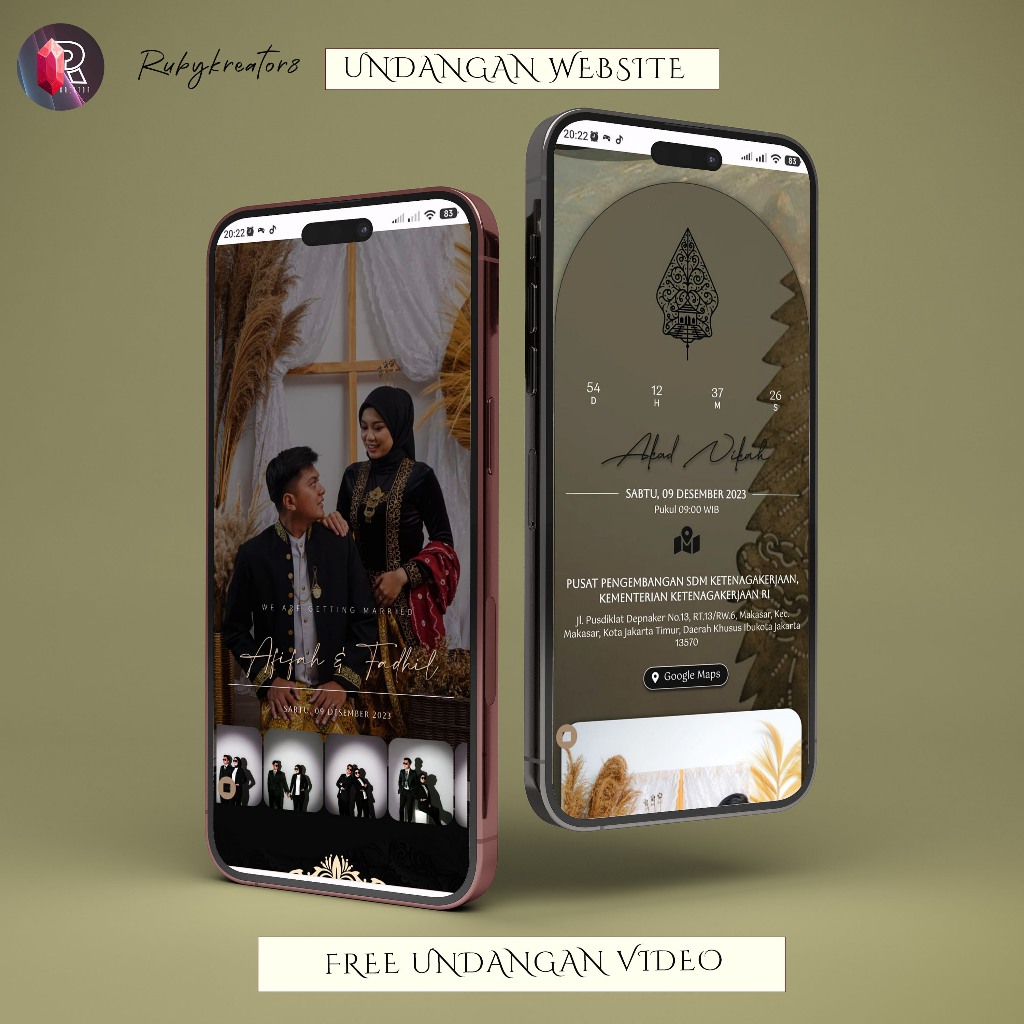 Jual Undangan Digital Website Pernikahan, Undangan Wa, Undangan Link ...