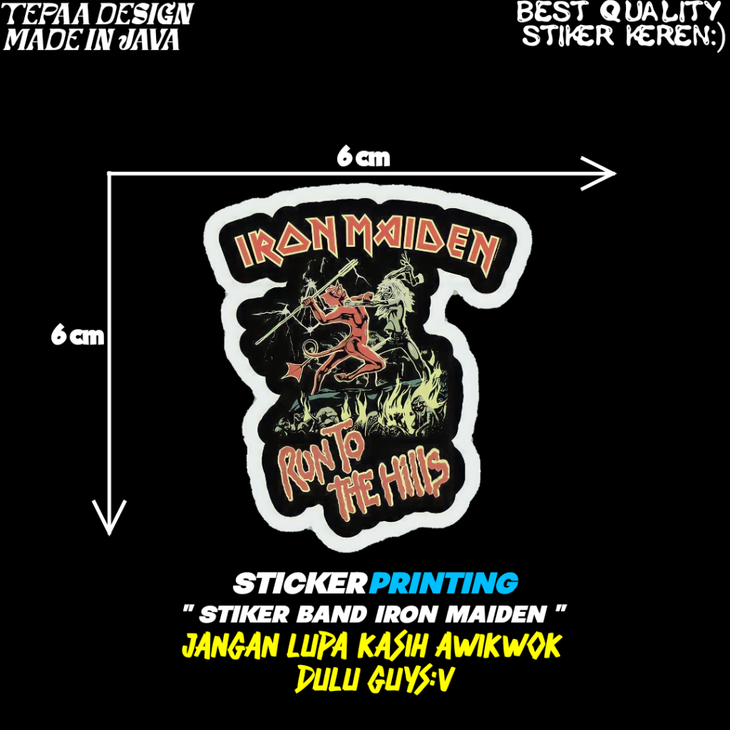 Jual STIKER STICKER (BAND IRON MAIDEN) STIKER BAND|STIKER METAL|STIKER ...