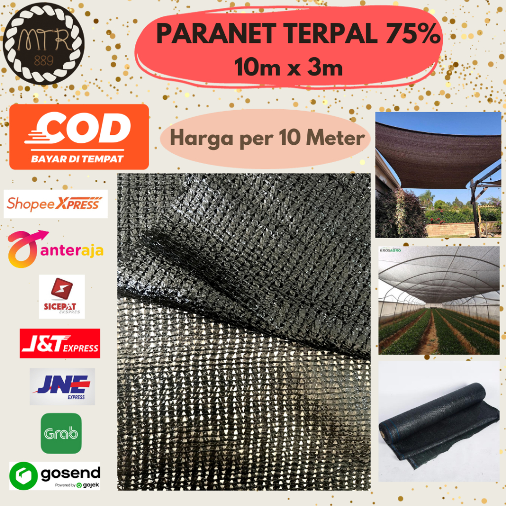 Jual JARING PARANET / PARANET TERPAL / PARANET 75% /UNTUK TAMAN ...
