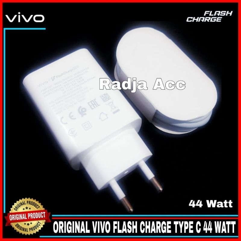 Jual CHARGER VIVO FLASH CHARGE ORIGINAL TYPE C 44 WATT | Shopee Indonesia