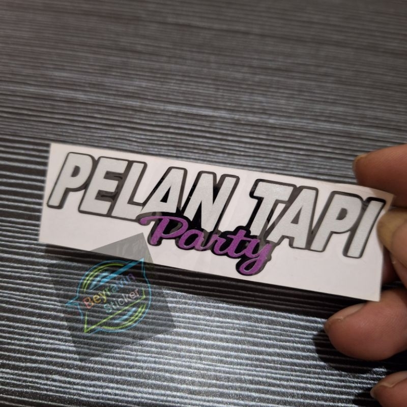 Jual STICKER PELAN TAPI PARTY CUTTING | Shopee Indonesia