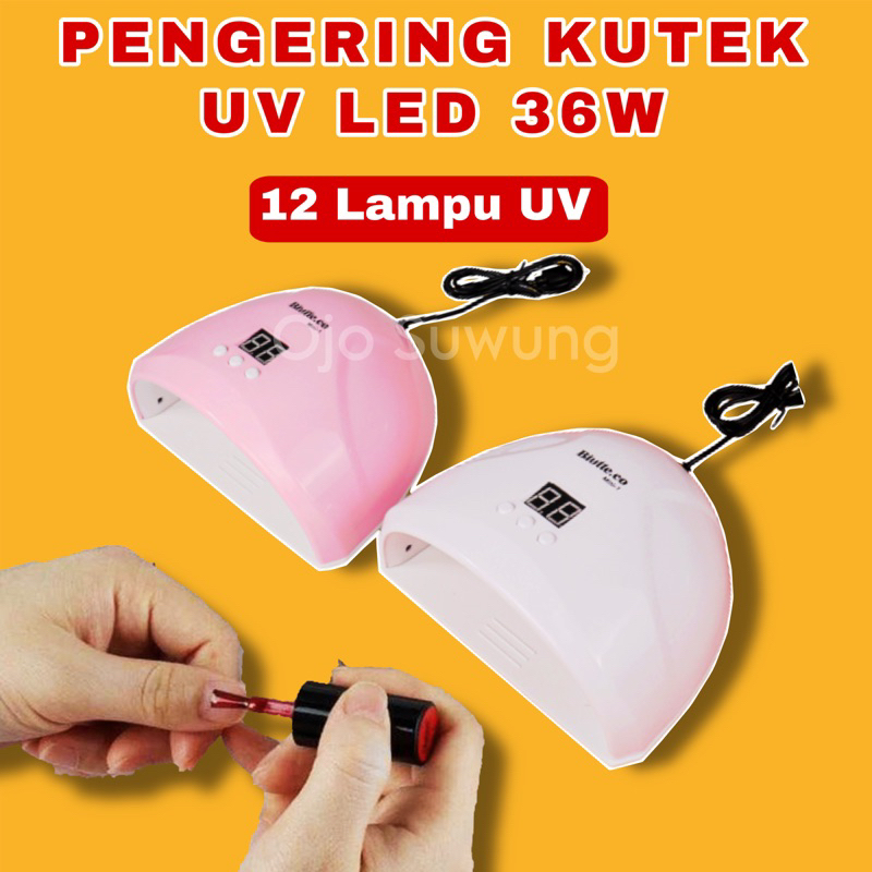 Jual Pengering Kutek Kuku UV LED Nail Dryer 36W Garansi 1 Bulan | Shopee Indonesia