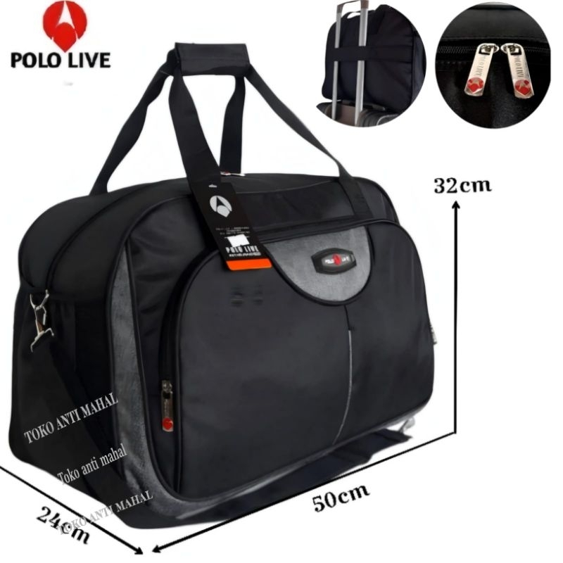Jual Tas travel bag oval besar polo 451 tas duffel multifungsi | Shopee Indonesia