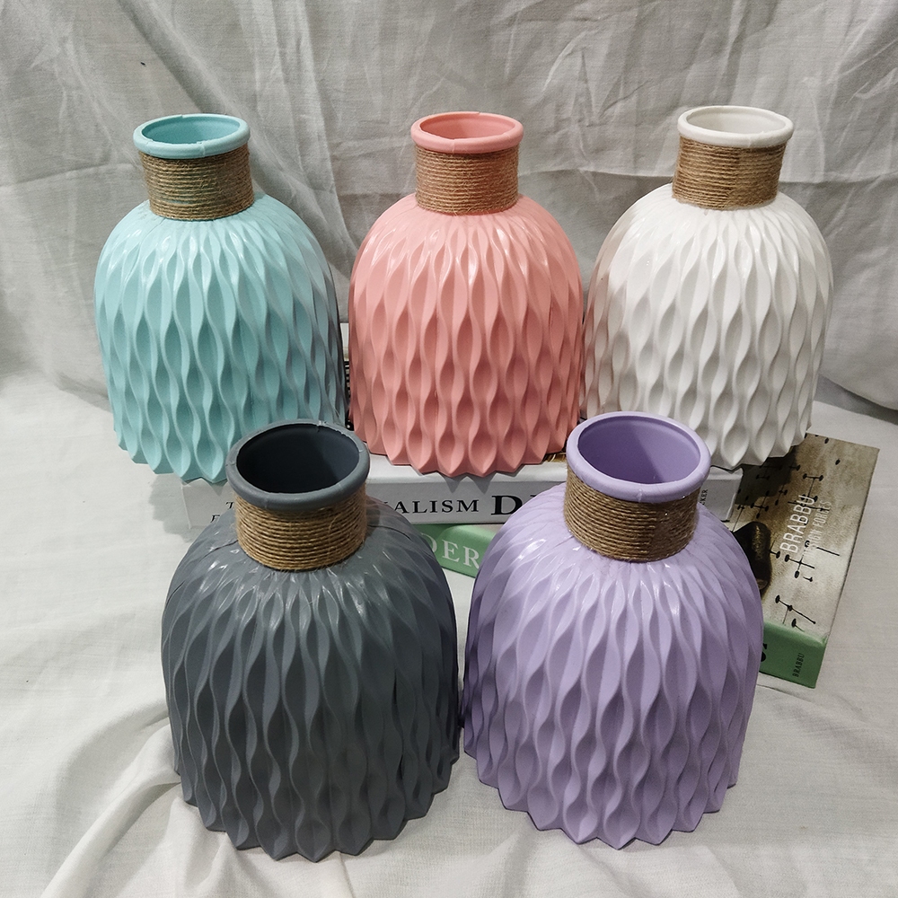 Jual Vas Bunga Meja Dekorasi Rustic Vintage Pot Bunga Pajangan Dekorasi ...