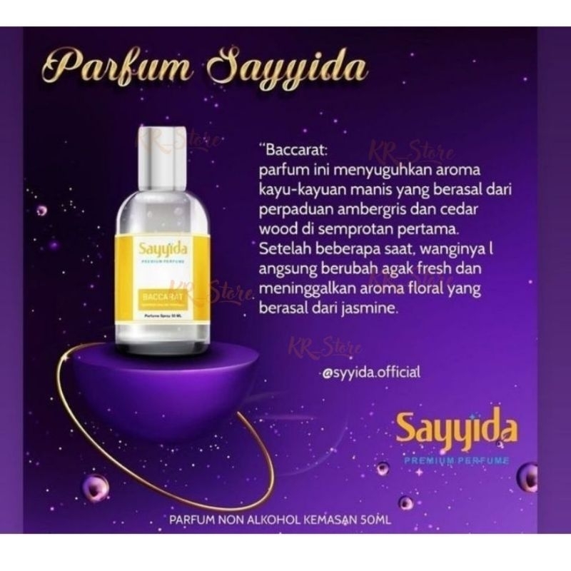 Jual PARFUM SAYYIDA PREMIUM ORIGINAL NON ALKOHOL 100% AWET TAHAN 24 JAM ...