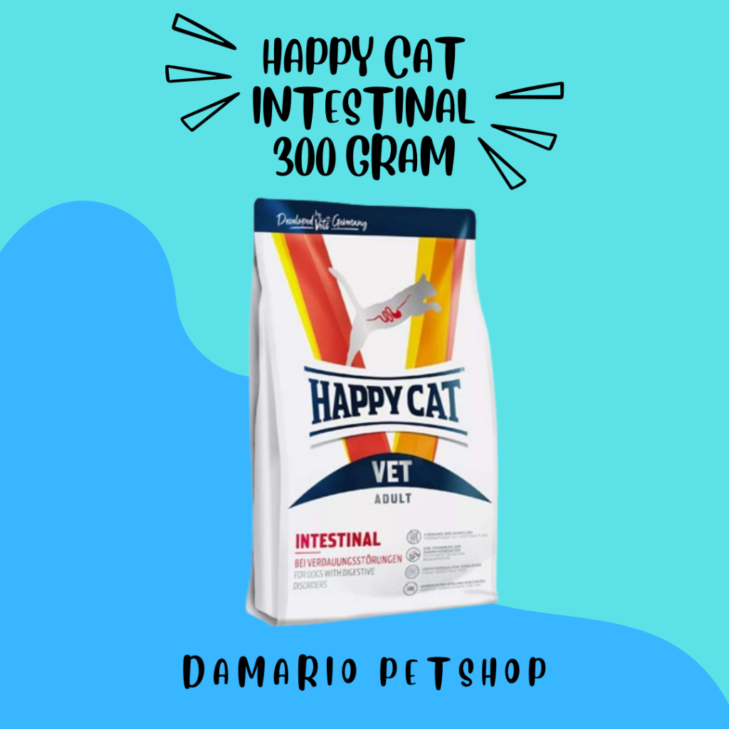 Jual Happy Cat Intestinal 300 gr Makanan Khusus Kucing Diare | Shopee ...