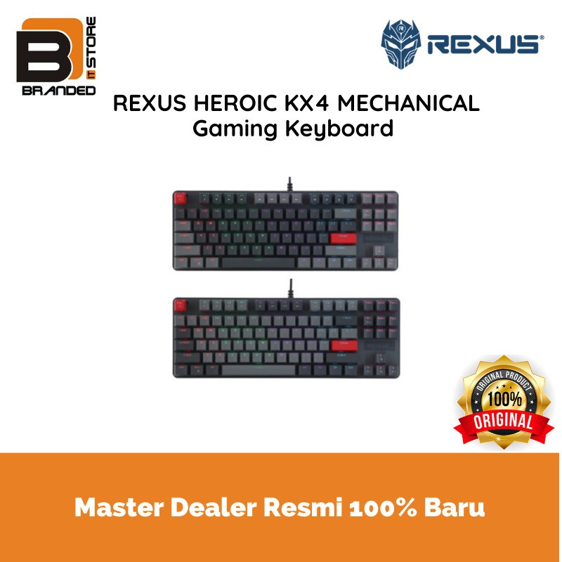 Jual REXUS HEROIC KX4 TKL Mechanical Gaming Keyboard | Shopee Indonesia