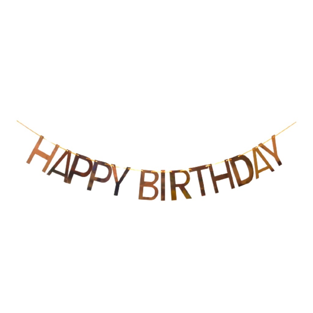 Jual Banner Happy Birthday Segilima Import / Banner Ulang tahun ...
