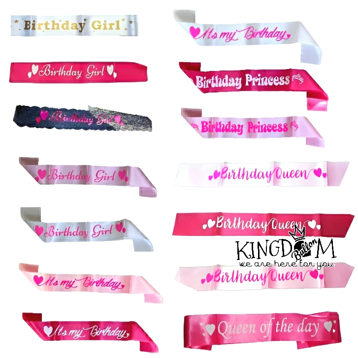 Jual Selempang HBD / Selempang Satin Happy Birthday / Sash samir HBD ...