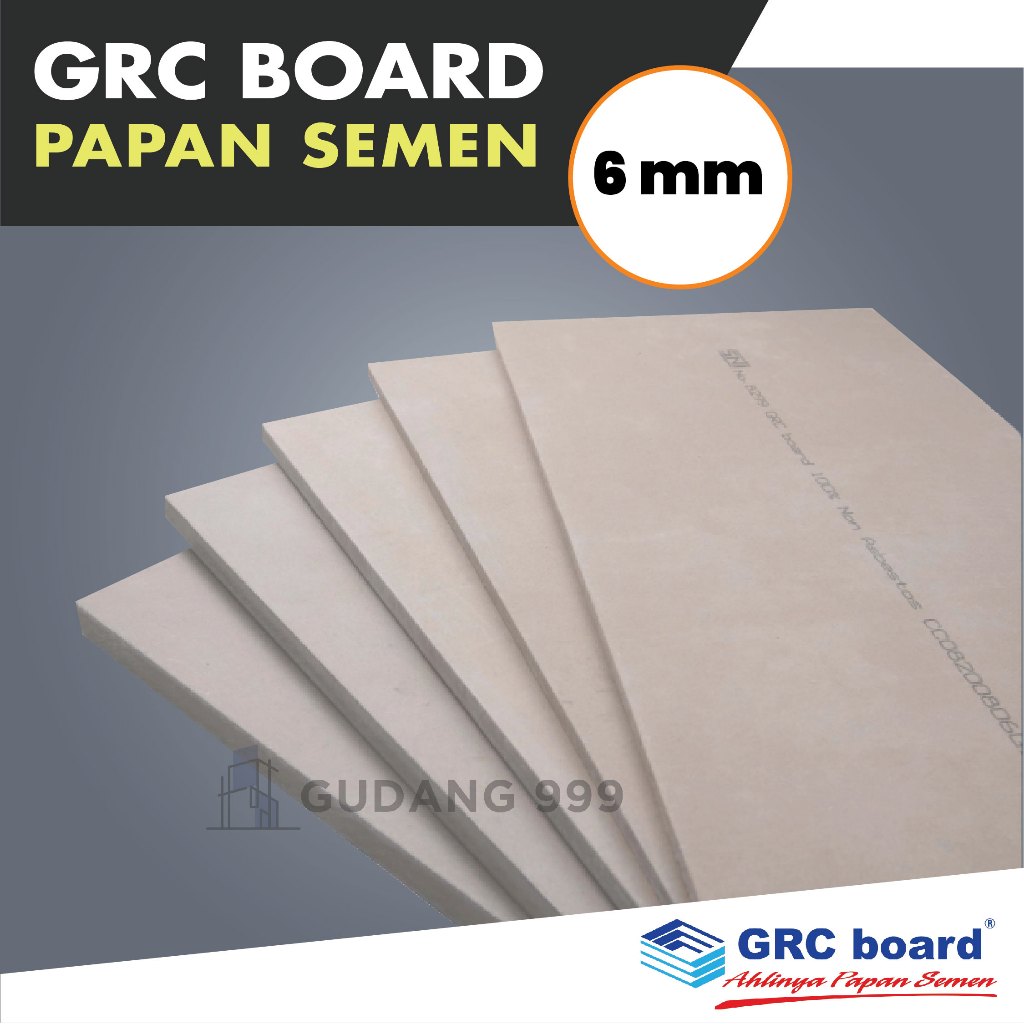 Jual GRC Board 6mm 122x244cm - Papan Partisi Plafon Dinding Interior ...