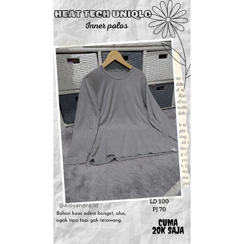 Jual HEATTECH UNIQLO INNER POLOS | Shopee Indonesia