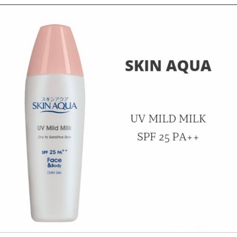 Jual Skin Aqua UV Mild Milk SPF 25 PA ++ 40g | Shopee Indonesia