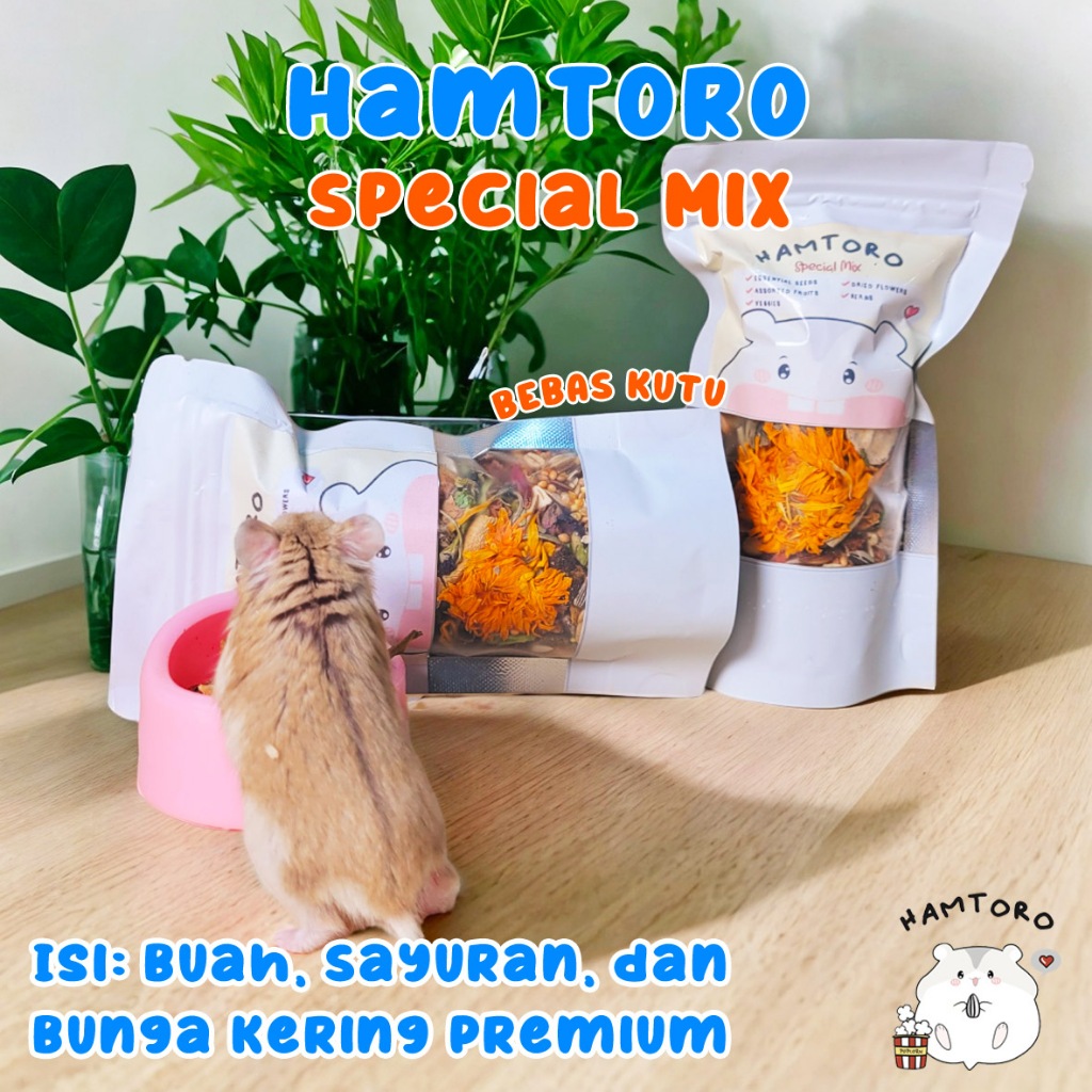 Jual Hamtoro Special Mix - Flower and Herbs Makanan Treats Hamster ...