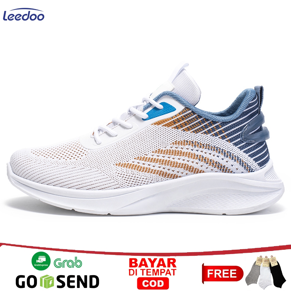 Jual Leedoo Sepatu Olahraga Pria Sepatu Lari Jogging Sneakers Kerja Cowok Casual Shoes keren ...
