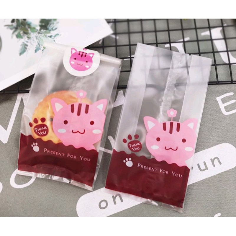 Jual 50Pcs Plastik Seal Muffin Cookies Nastar motif lucu/ Plastik ...