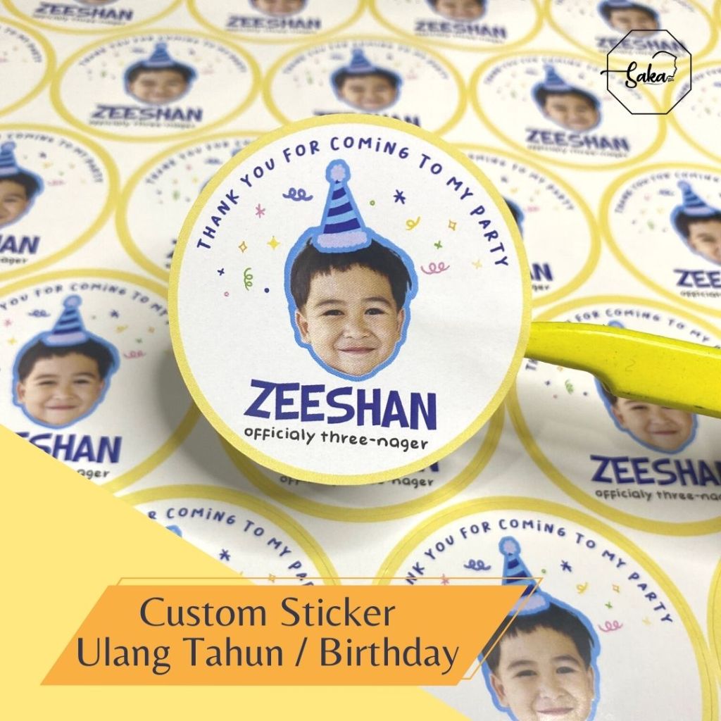 Jual STIKER ULANG TAHUN CUSTOM BULAT | Shopee Indonesia