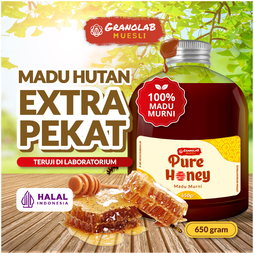 Jual Madu Hutan Asli 100% - Pure Honey Granolab Muesli | Madu Murni ...