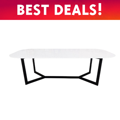 Jual DISPLAY SALE - VIVERE Scarlett Dining Table Glass 8 Seater - Meja ...