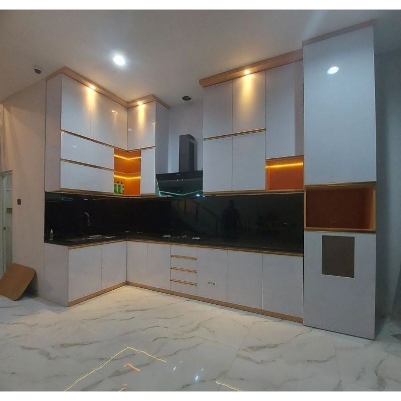 Jual kitchen set custom playwood tebal 18mm lapis hpl taco sudah ...