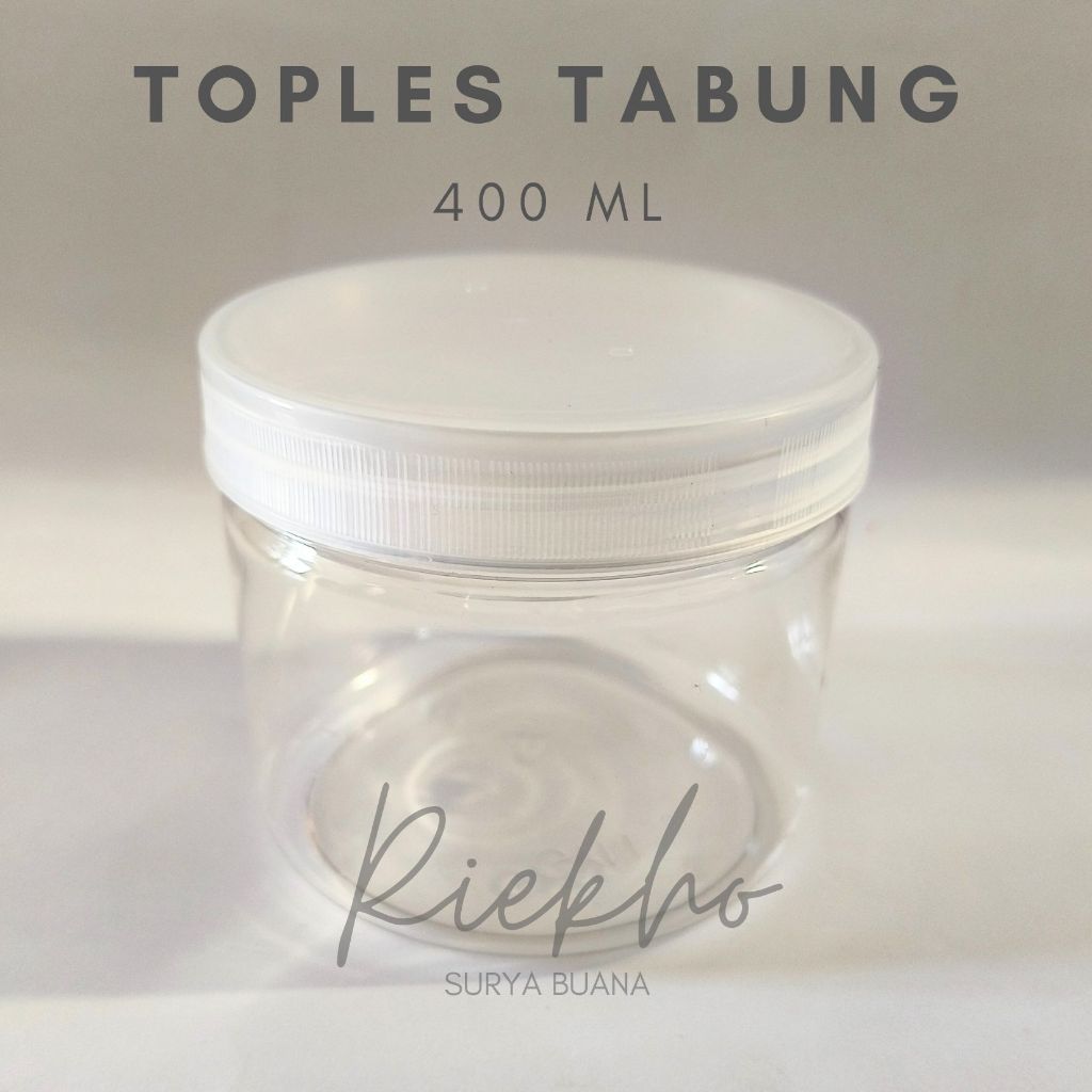 Jual Toples Tabung Cylinder 400 ml / Toples Jar Plastik Silinder 400ml (toples+tutup) | Shopee ...