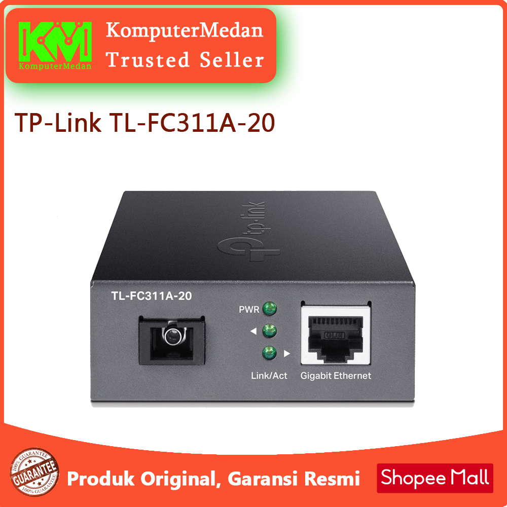 Jual TP-Link TL-FC311A-20 Gigabit WDM Media Converter - FC311A-20 ...