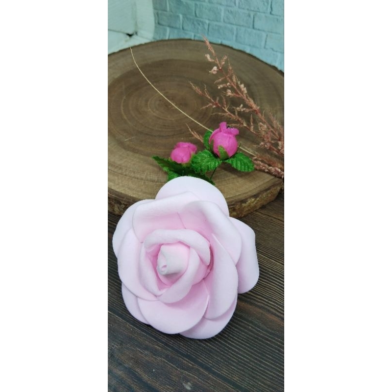 Jual KORSASE BUNGA PUTIH BIRU TUA BROS BUNGA MAWAR PUTIH BIRU TUA PINK ...