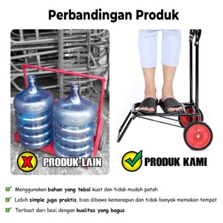 Jual Troli Lipat Serbaguna Troli Barang Galon Gas Koper / Trolley Besi ...