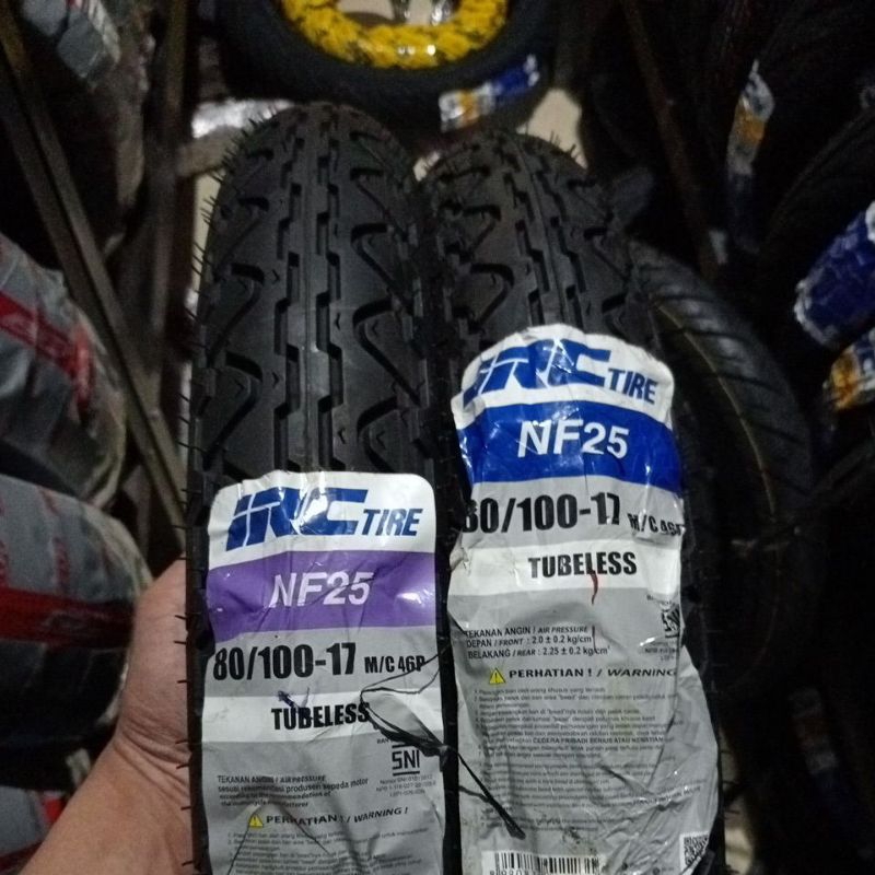 Jual IRC 80/100-17 NF25 BAN LUAR IRC TUBELESS/TUBETYPE RING 17 BAN LUAR ...
