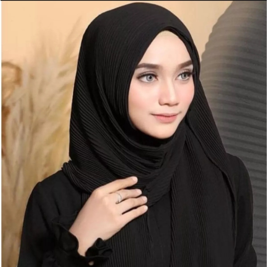 Jual spy-hijab pashmina plisket full ceruty baby doll premium//pleated ...