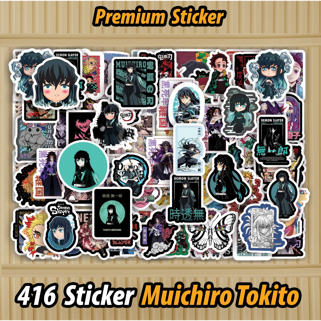 Jual 416 PCS Sticker Muichiro Tokito Demon Slayer - Muichiro Tokito ...