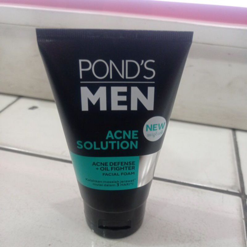 Jual ponds men acne solution facial foam 100gr | Shopee Indonesia